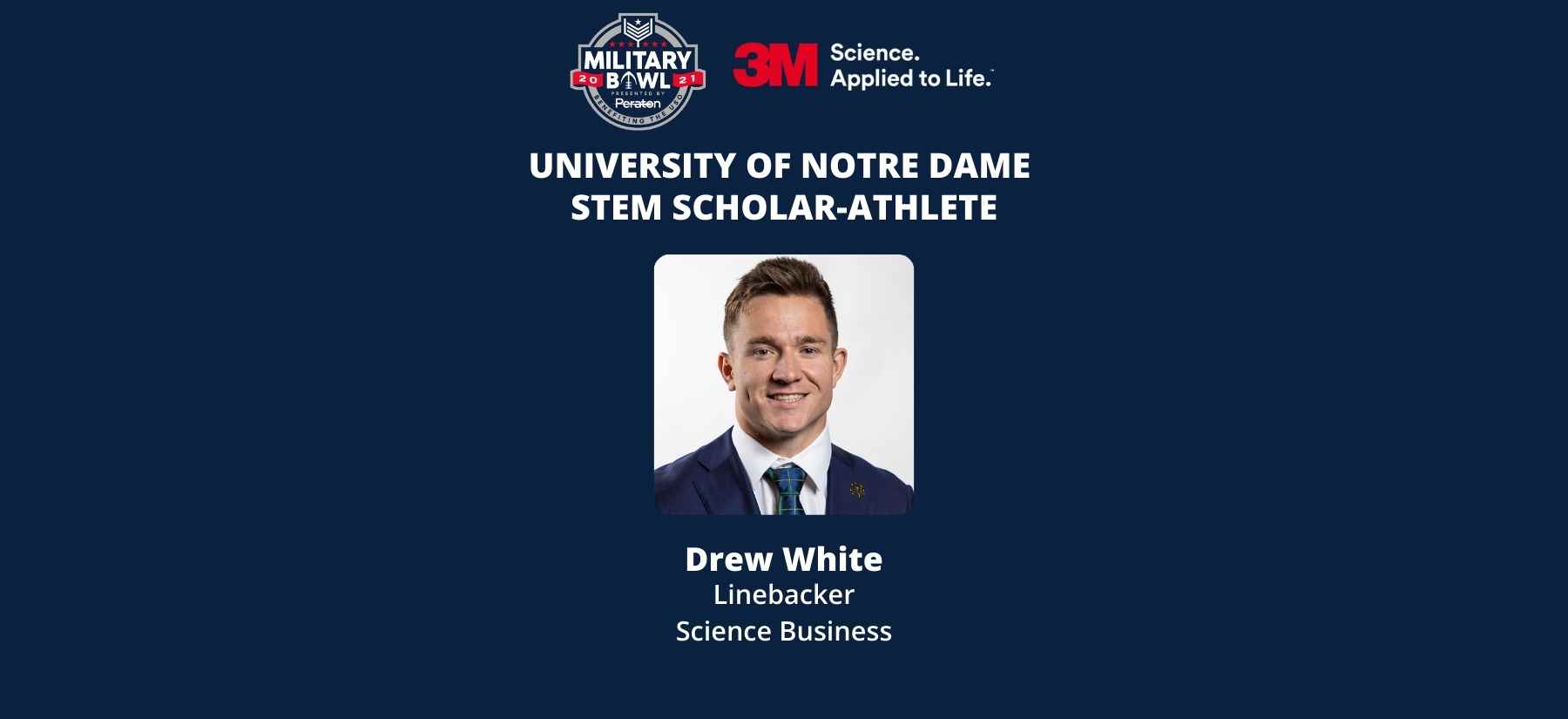 Drew White, University of Notre Dame | Military Bowl