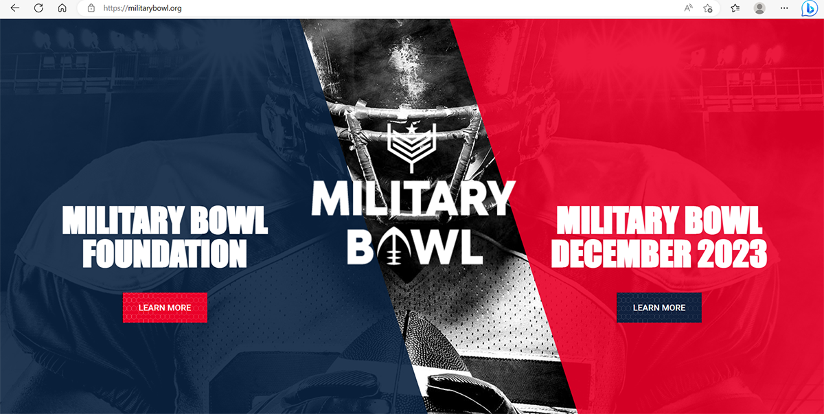 MILITARY BOWL FOUNDATION LAUNCHES AWARD-WINNING REDESIGNED WEBSITE ...